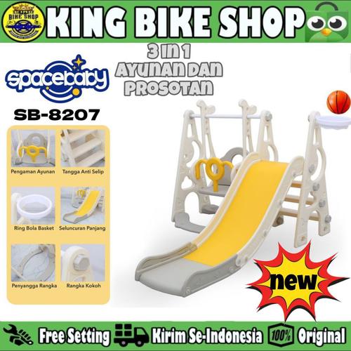Jual Mainan Anak Perosotan 3 in 1 Slide Model SPACEBABY SB 8207 Ukuran Besar - Grey - Kota ...