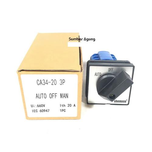 Jual Selector CA34-20 3P Auto Off Man CA34 Rotary Switch Selector - Kab ...