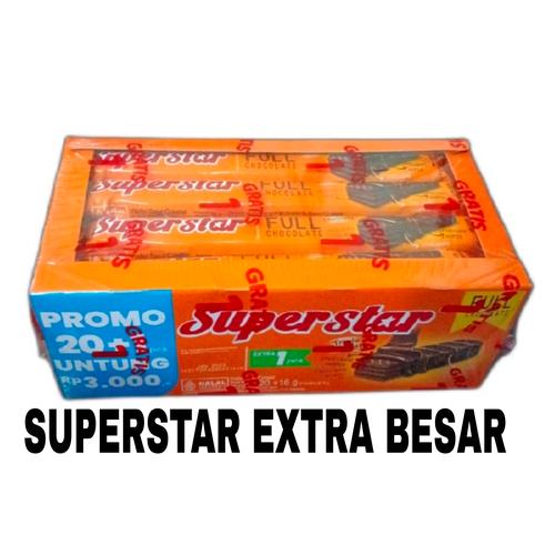Jual NEW SuperStar Wafer Coklat Extra Besar isi 20 - Kota Pekanbaru ...