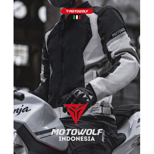 Jual Motowolf Jaket Touring Motor Mesh Anti Air Plus Protector 0522 ...