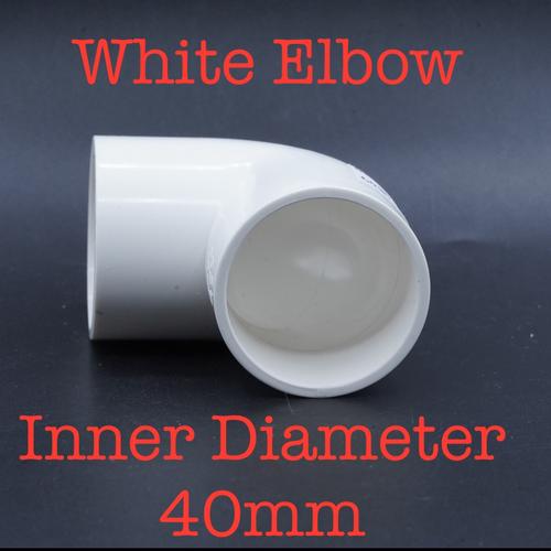 Jual White Fitting Elbow Siku Inner Diameter 40mm 40 mm for Pipa PVC 1 ...