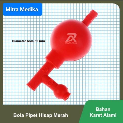 Jual Pipette Filler Rubber Bulb Pipet Bola Hisap Karet Merah - Kota ...