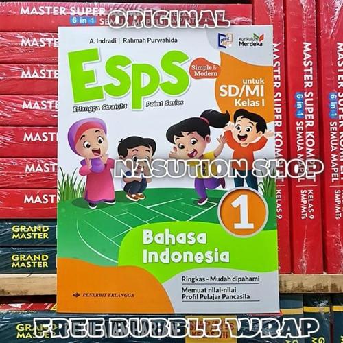 Jual Buku Esps Bahasa Indonesia Untuk Kelas 1 SD Erlangga Kurikulum Merdeka - Jakarta Barat ...