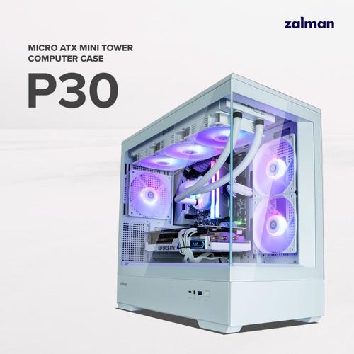 Promo ZALMAN P30 WHITE M-ATX MINI TOWER PC CASE CASING GAMING CHASSIS ...