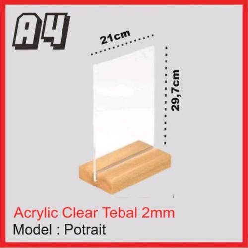 Jual AKRILIK TEMPAT BROSUR/TENT HOLDER/TEN CARD AKRILIK DISPLAY UKURAN ...