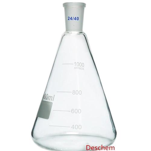 Jual 1000ml,24/40,Glass Erlenmeyer Flask,1L,Conical Bottle,Lab ...