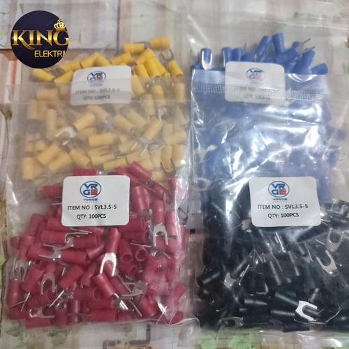 Jual Skun kabel Y SVL-3.5-5 Scun cable SVL3.5-5 dengan isolasi VORGE - Hitam - Jakarta Barat ...