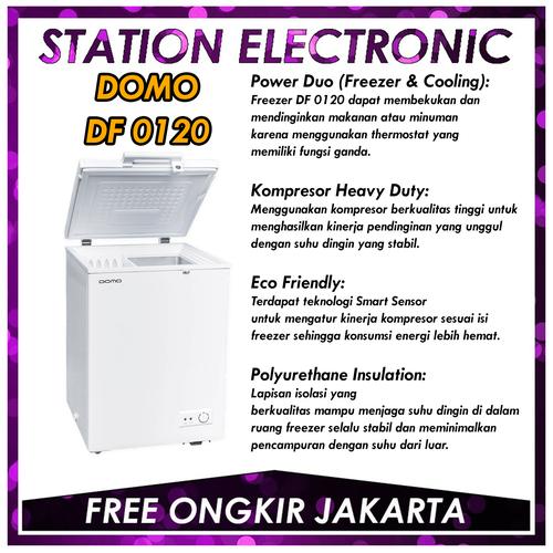 Promo DOMO Chest Freezer DF-0120W / DF-0120 W /DF0120W (By Modena) Cicil 0% 3x - Jakarta Utara ...