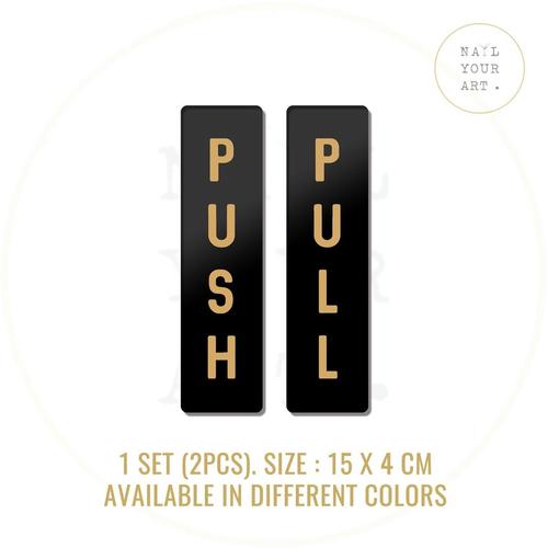 Jual Sign Akrilik Pintu - PUSH PULL MINIMALIS - PUTIH MERAH - Jakarta ...