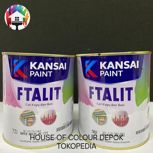 Jual CAT MINYAK FTALIT 1 KG/CAT KAYU DAN BESI - PUTIH DOFF/MATT - Kota ...