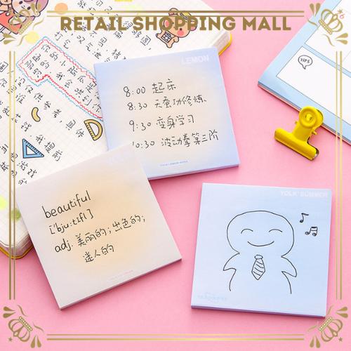 Promo RSM Sticky Notes Simple Warna Gradasi Isi 50 Lembar Aesthetic ...