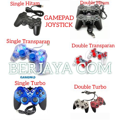 Jual Gamepad Single Double Hitam Transparan Turbo Usb - Joystick Gaming Controller Komputer ...