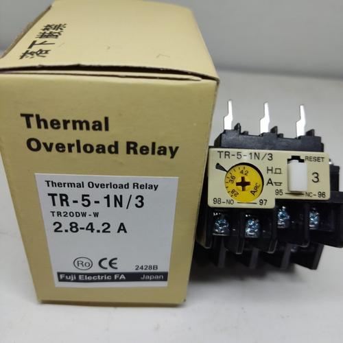Jual Thermal Overload Relay tr-5-1N/3 2.8A-4.2A fuji elektrik tr-5-1N ...