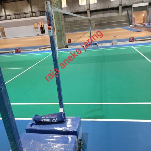 Promo tiang badminton portable 1set 2 tiang+jaring NET - tiang hollo ...