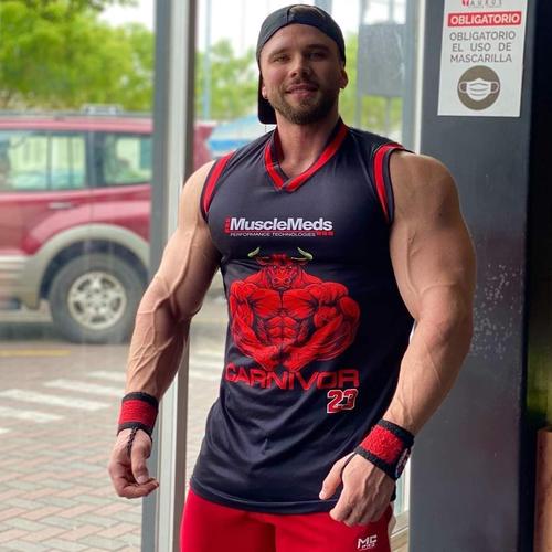 Jual Kaos Olahraga Tanktop Sleeveless Musclemeds Carnivor Apparel ...