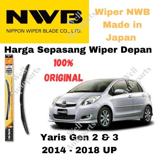 Jual Wiper Depan Yaris Gen2 Gen3 uk. 24&14 - NWB Frameless Design Asli Japan - Jakarta Pusat ...