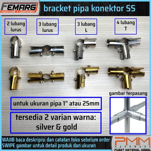 Jual bracket pipa konektor SS FEMARG | braket konektor penyambung ...