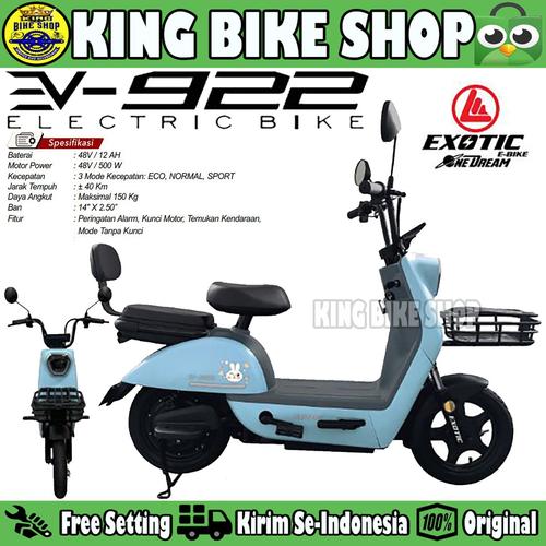 Jual Sepeda Listrik ET EV-922 500 Watt Electric E-Bike - Black - Kota ...