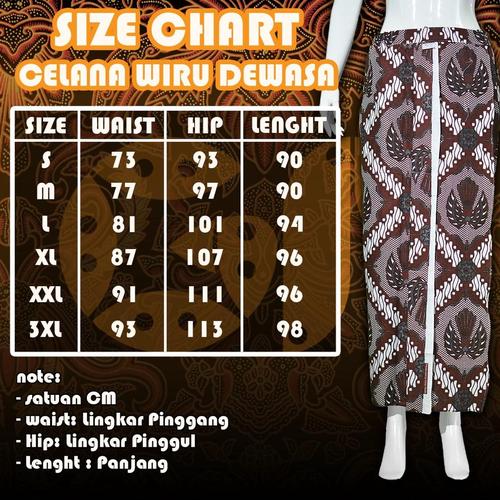 Jual Celana Jarik Wiru Jogja Pria Dewasa Pakaian Adat Jawa Terunik ...