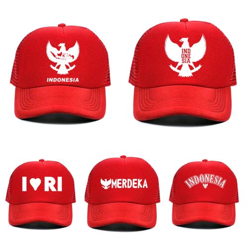 Jual Topi Jaring Kemerdekaan Indonesia - Topi Trucker HUT RI - Topi 17 ...