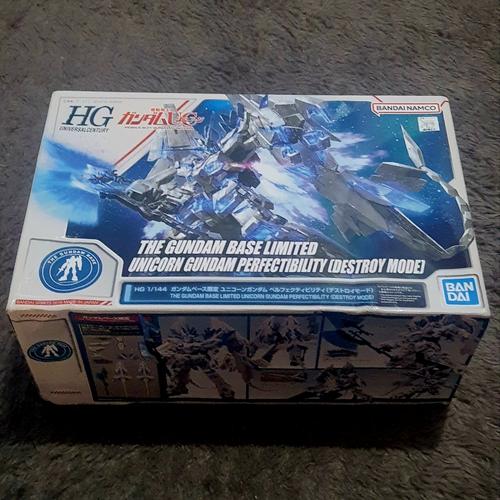 Jual HG Unicorn Gundam Perfectibility (Destroy Mode) Gundam Base Bandai ...