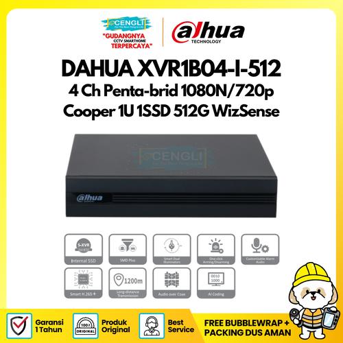Promo DVR Dahua XVR1B04-I-512 XVR SSD 4 Channels Penta-brid 1080N/720p Cooper 1U 1SSD 512G ...