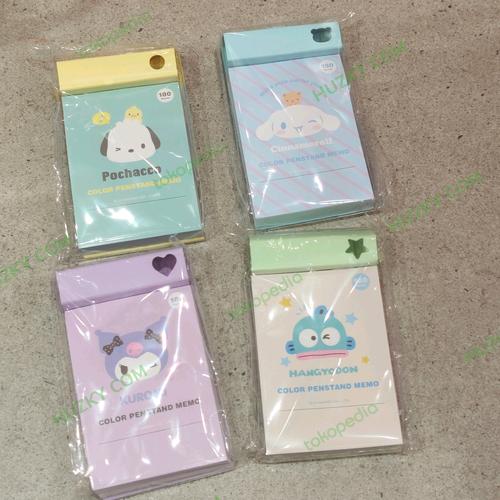 Jual MINISO x SANRIO Memo Book / Color Penstand Memo (180 Sheets ...