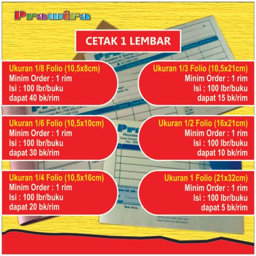 Jual Link Khusus Nota ukuran 1/2 Folio 2 Rangkap & 2 Warna - Kota ...
