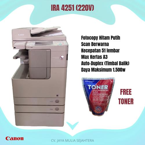 Jual Mesin Fotocopy Rekondisi Canon IRA 4251 220 Volt - 2 Kaset, Mesin ...