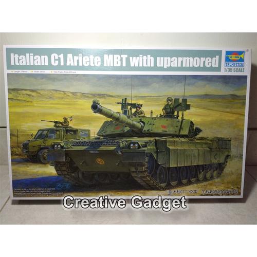 Jual Italian Main Battle Tank C1 Ariete MBT - Model Kit Trumpeter 1/35 ...