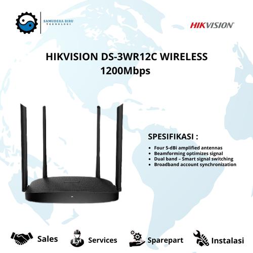 Jual Hikvision DS-3WR12C Wireless Router 1200mbps Dual Band Wi-Fi ...