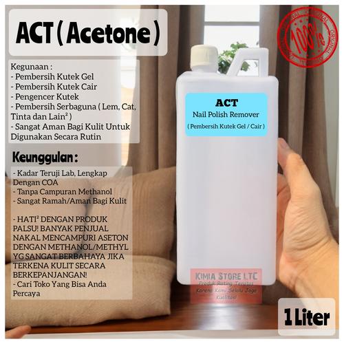 Jual Aseton 1 Liter / Acetone ( Pembersih Cat Kuku / Nail Polish Remover ) - Jakarta Barat ...
