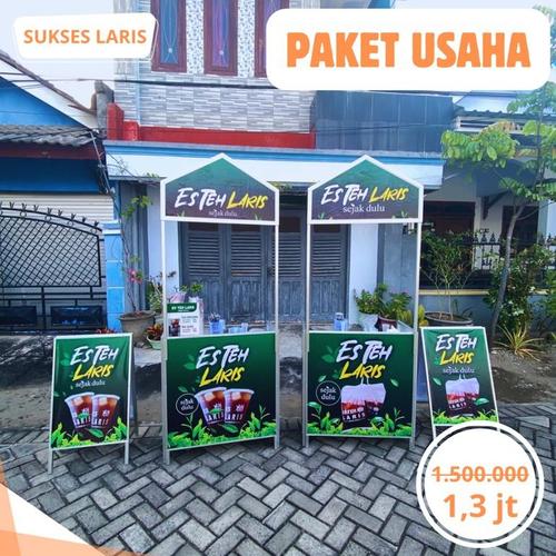 Jual PAKET USAHA MINUMAN KEKINIAN ES TEH KEMASAN PLASTIK DITALI PINGGIR ...
