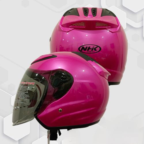 Jual HELM HALF FACE NHK R6 NHK R-6 SOLID PINK - M - Kota Tangerang ...