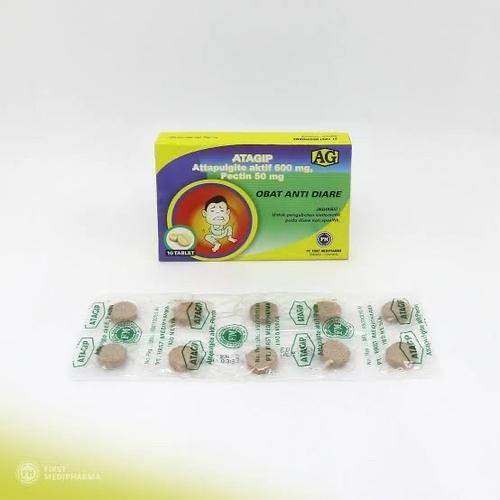 Jual ATAGIP Pak isi 10 tablet-Obat Diare Attapulgite & Pectin AG - Kab ...