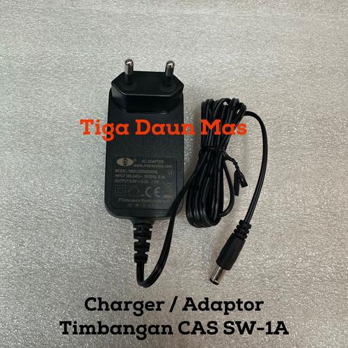 Jual Charger Timbangan CAS SW-1A Adaptor Timbangan CAS SW-1A Charger ...