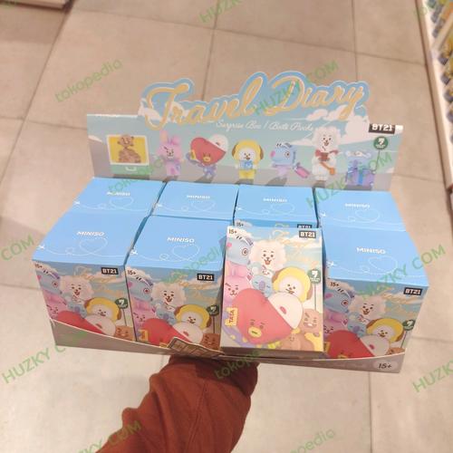 Jual MINISO x BT21 Blind Box Figure BT 21 Travel Diary Series (1pc ...