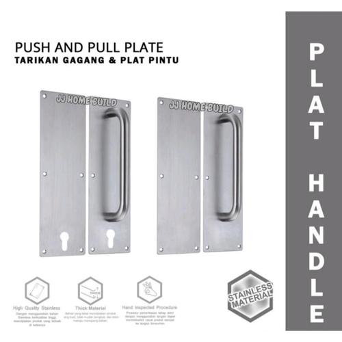 Jual Push Plate Handle Pintu Pull Plat Push Plate Stainless Steel Best ...