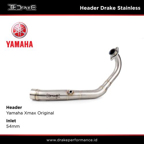 Promo Header Drake Stainless Yamaha Xmax Inlet 54mm Original Cicil 0% ...