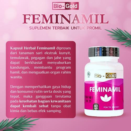 Jual ~ KAPSUL PROMIL FEMINAMIL BIO GOLD - PENYUBUR KANDUNGAN BANTU ...