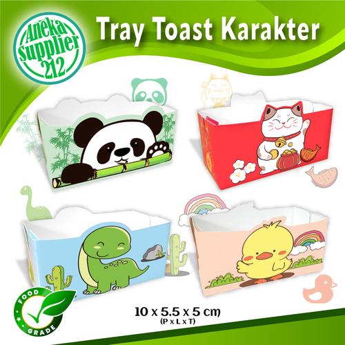 Jual Box Tray Roti Bakar/Bread Toast Box/Kemasan Roti Bakar (KARAKTER ...