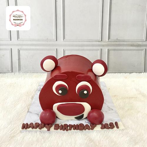 Jual custom kue ulangtahun lotso & bear - fondant, 15cm - Kota ...