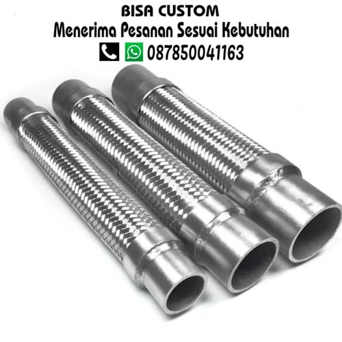 Jual fleXible metal hose 2 inch X 50 cm Connector pipa besi stainless ...