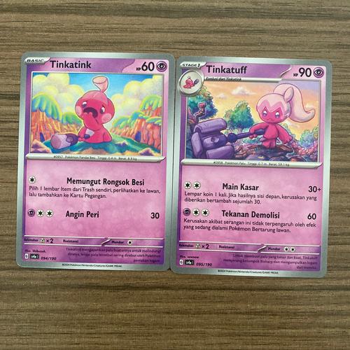 Jual Kartu Pokemon TCG Indonesia Staple sv4a Tinkatink Evolusi ...