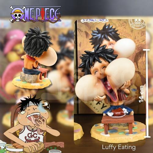 Promo FGClf Figure Chibi Monkey D Luffy Nangsi Lucu Babak Belur Ugly ...