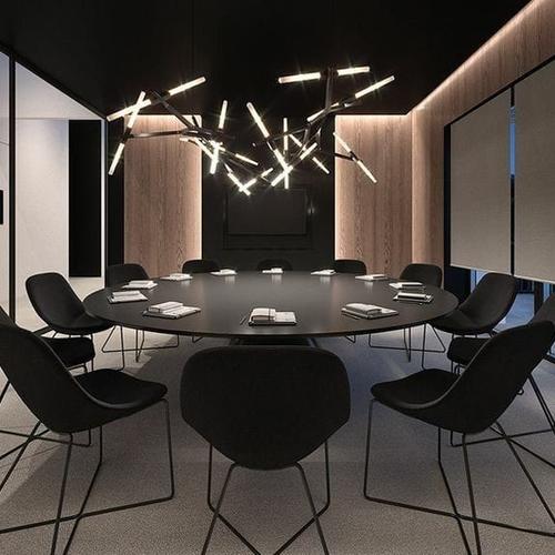 Jual Meja meeting/Meja bundar/Meja Rapat kayu Mahoni D-15*150*75*3cm ...