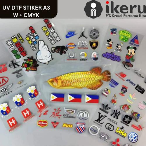Jual STIKER UV DTF CUSTOM A3 FULL COLOR W+CMYK TIMBUL 3D - LOW ...