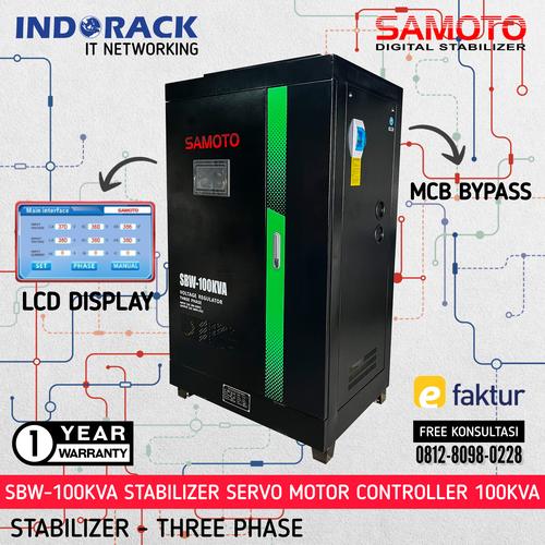 Jual SBW-100KVA STABILIZER SAMOTO SERVO MOTOR CONTROLLER 100KVA THREE PHASE AVR STAVOLT LISTRIK ...