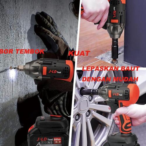 Jual Jld Mesin Bor Impact Baterai Torsi Besar 88Vf Impact Wrench ...
