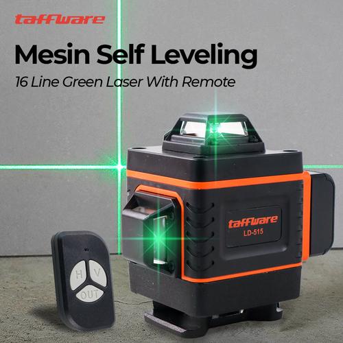 Jual Taffware Hilda Mesin Self Leveling Laser 4D 16 Line dengan Remote ...